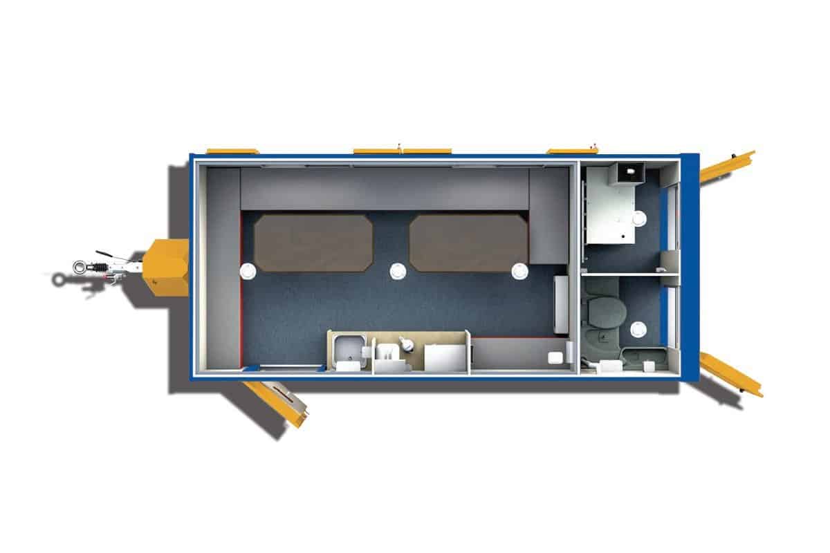 Solar 12ft Welfare Unit - Site Equip